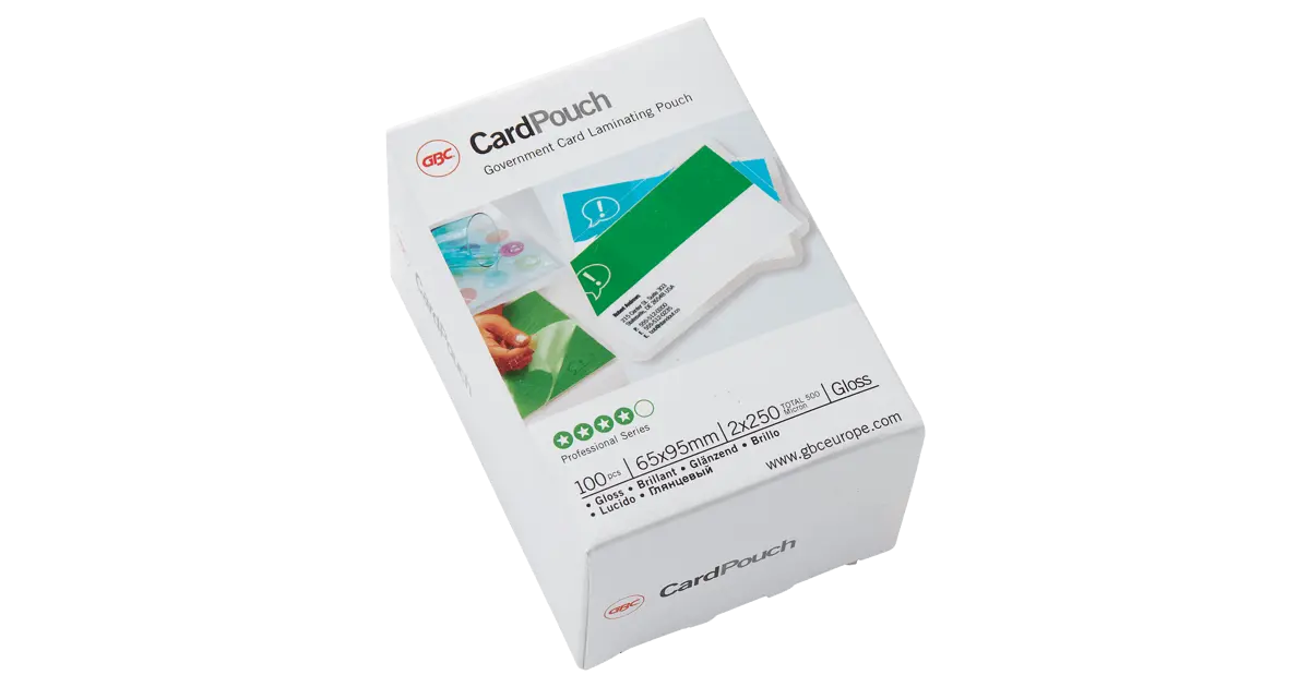 GBC Card™ Pouch 65x95mm 250 micron | GBC