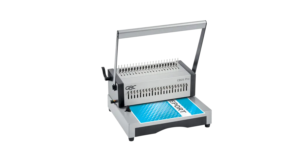 GBC CB25 Pro Heavy Duty Manual Punch and Comb Binding Machine Capacity ...