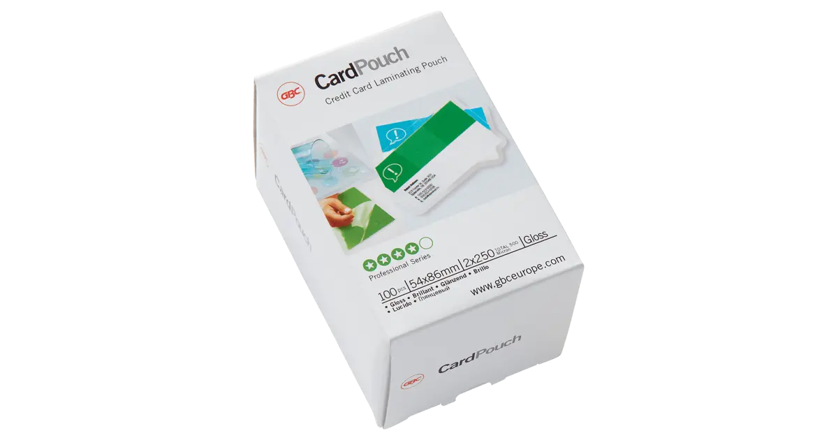 GBC Card™ Pouch Gloss 54x86mm 250 micron | GBC